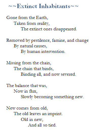 Extinct Inhabitants, a poem | Energy Guidance Complete